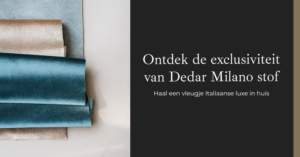 Dedar Milano - van Zweden Wonen